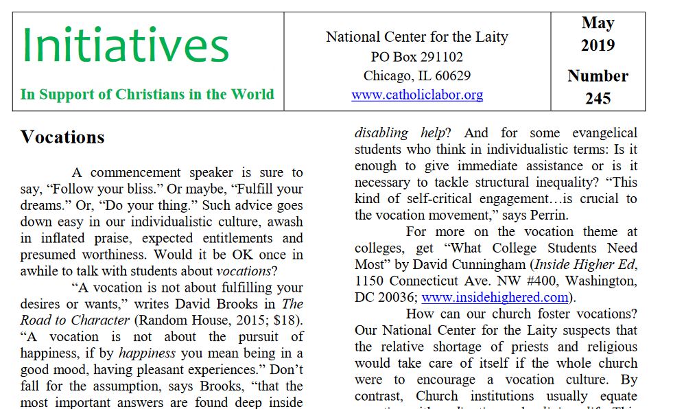 A More Inclusive Understanding of Vocation – vocation matters