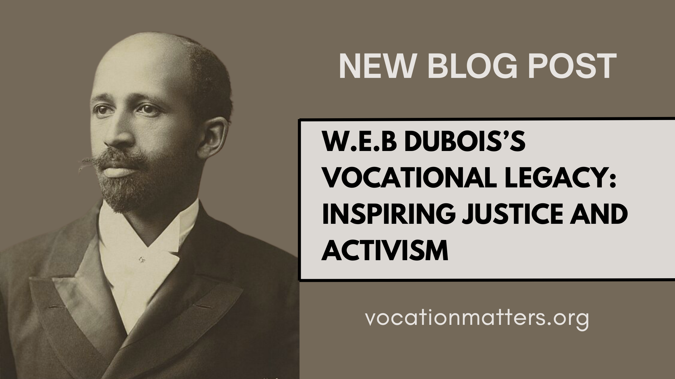 W.E.B Dubois’s Vocational Legacy: Inspiring Justice and Activism ...